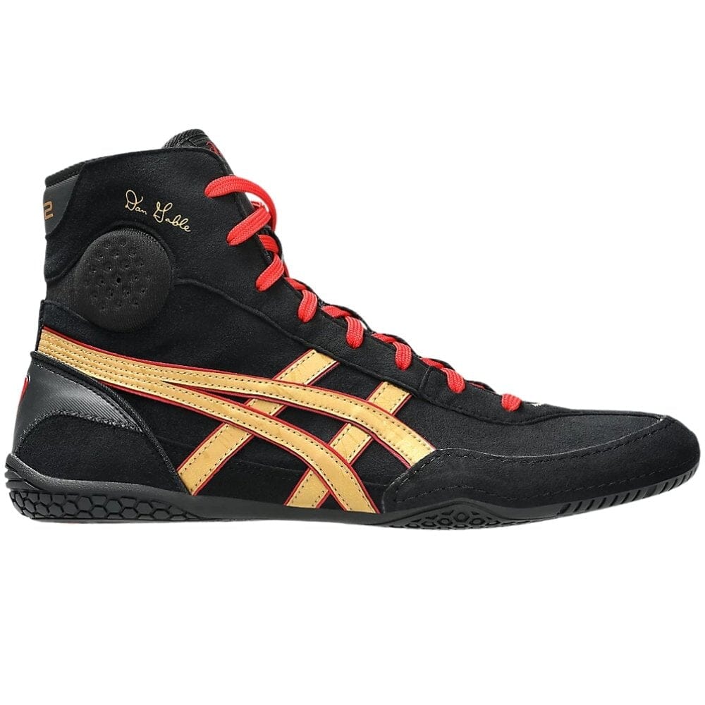 Asics Dan Gable Evo 3 Wrestling Shoes Black/Pure Gold – MMA Fight Store