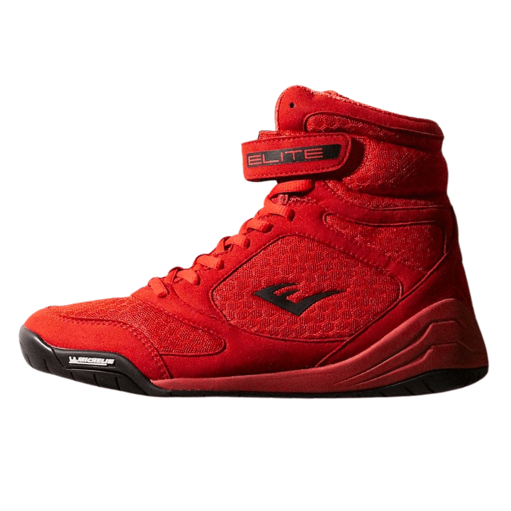 Everlast Elite2 High Top Boxing Shoes Red/Black – MMA Fight Store