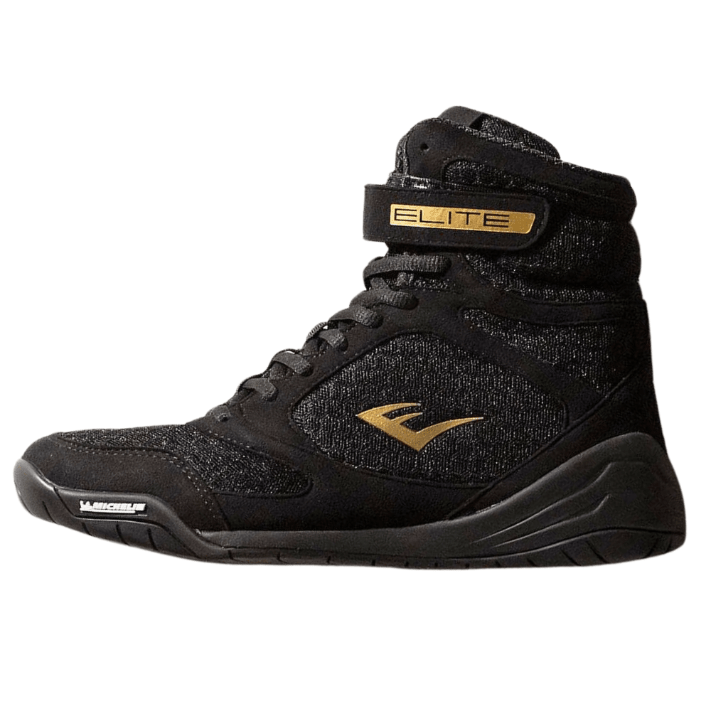 Everlast Elite2 High Top Boxing Shoes Black/Gold – MMA Fight Store