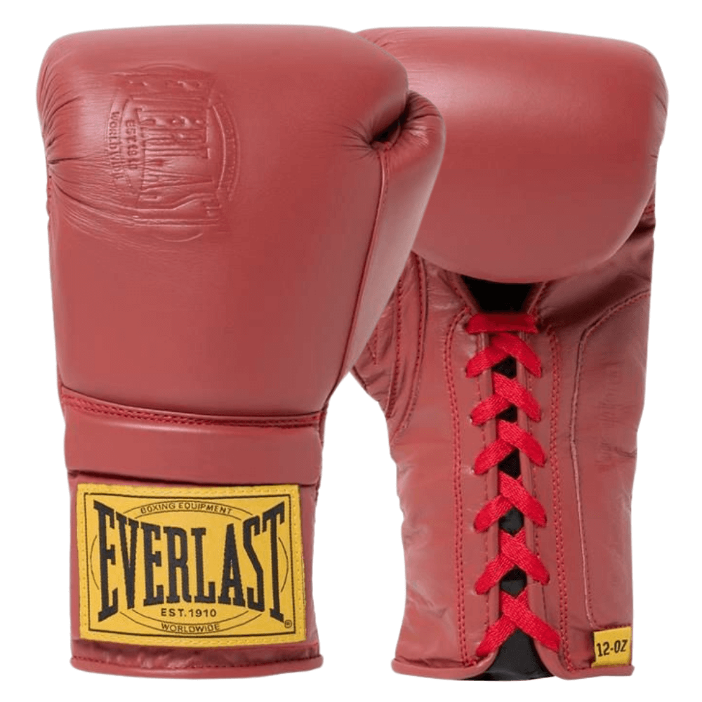 Everlast 1910 Pro Boxing Gloves Laced Red – MMA Fight Store