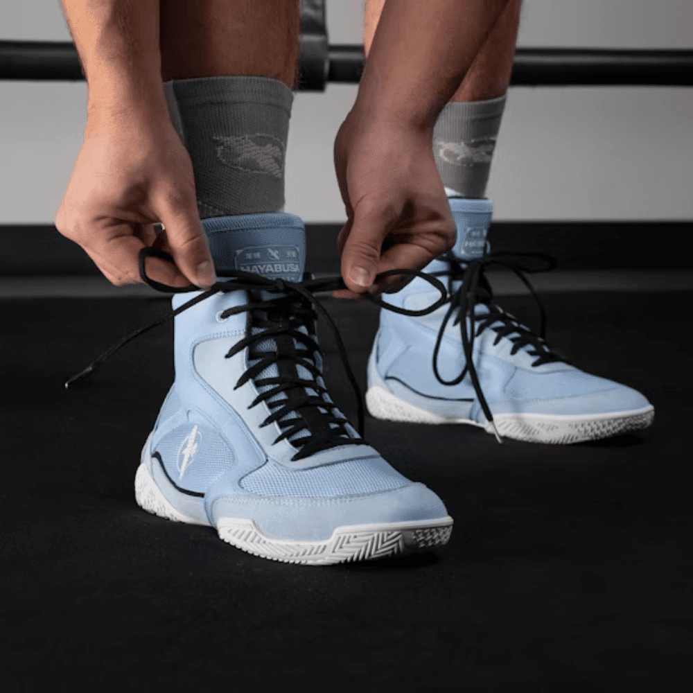 Hayabusa Pro Boxing Shoes Powder Blue – MMA Fight Store