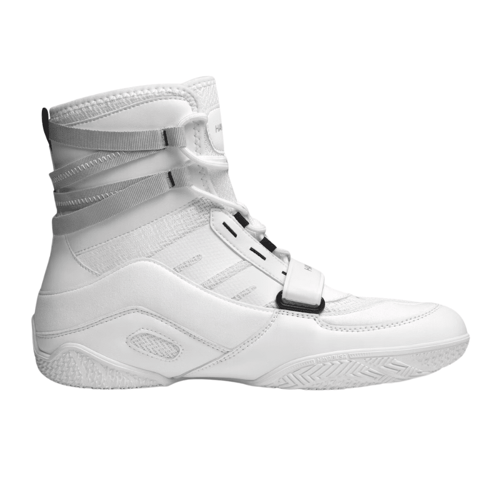 Hayabusa Strike Boxing Shoes White – MMA Fight Store