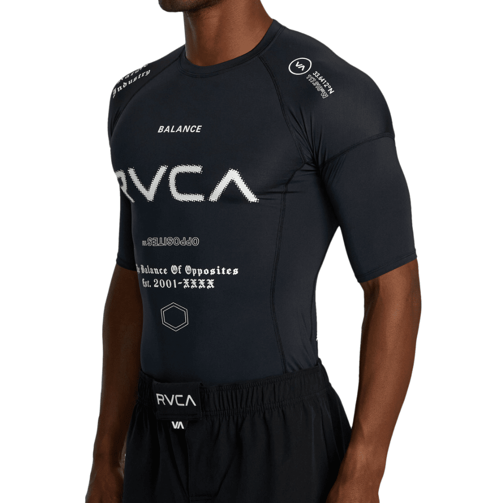 RVCA Sport Short Sleeve Rashguard Black All Brand 2 – MMA Fight Store
