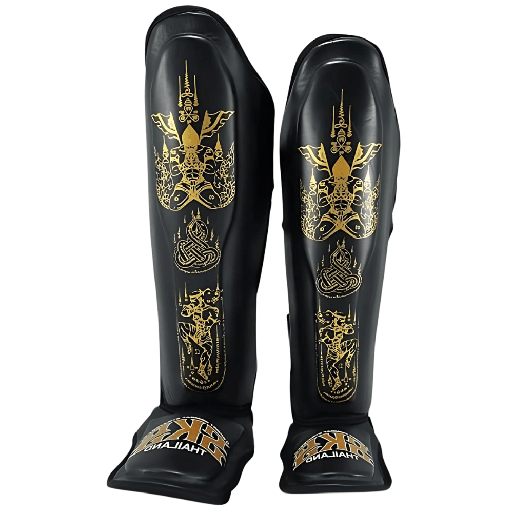 SKS Black Sakyant Muay Thai Shin Guards – MMA Fight Store