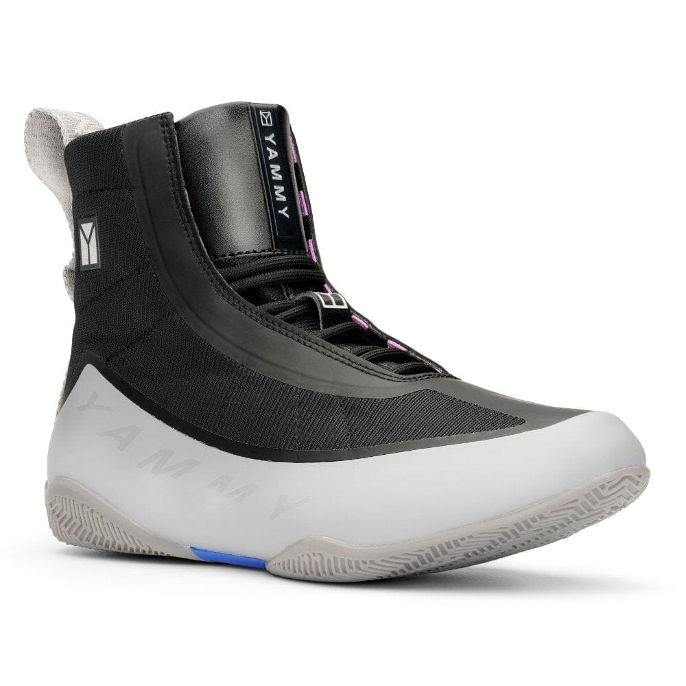 YAMMY Flux Mid Boxing Shoes Black/Warm Grey – MMA Fight Store