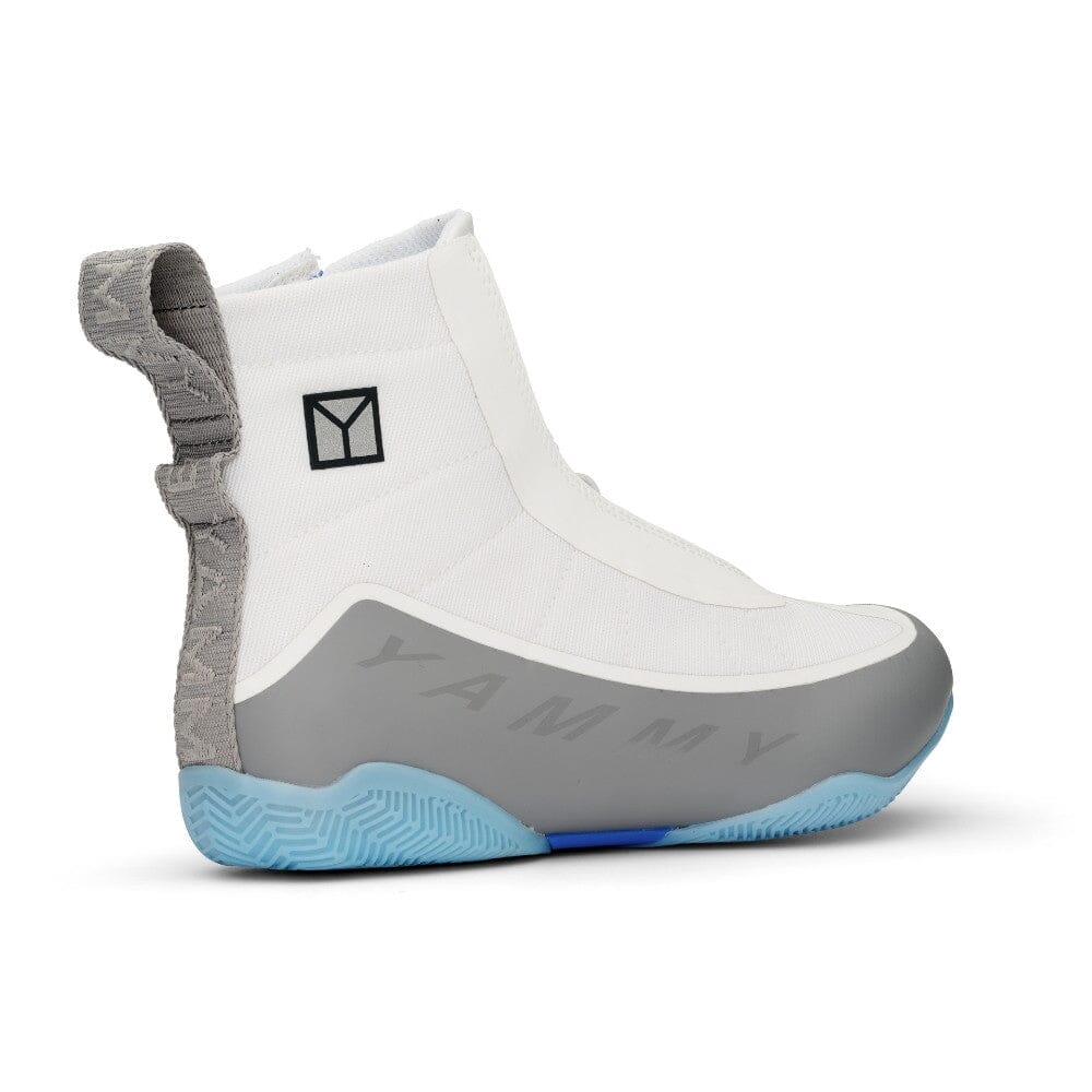 YAMMY Flux Mid Boxing Shoes White/Warm Grey – MMA Fight Store